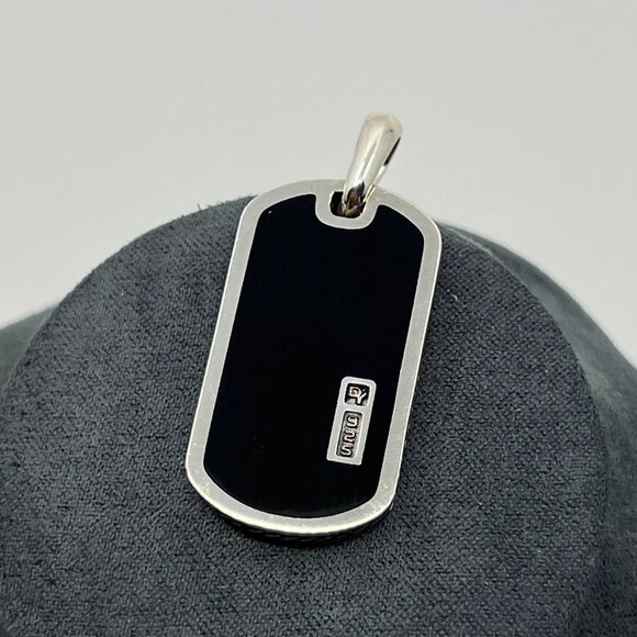 David Yurman | Accessories | Authentic David Yurman Dog Tag Black Onyx ...